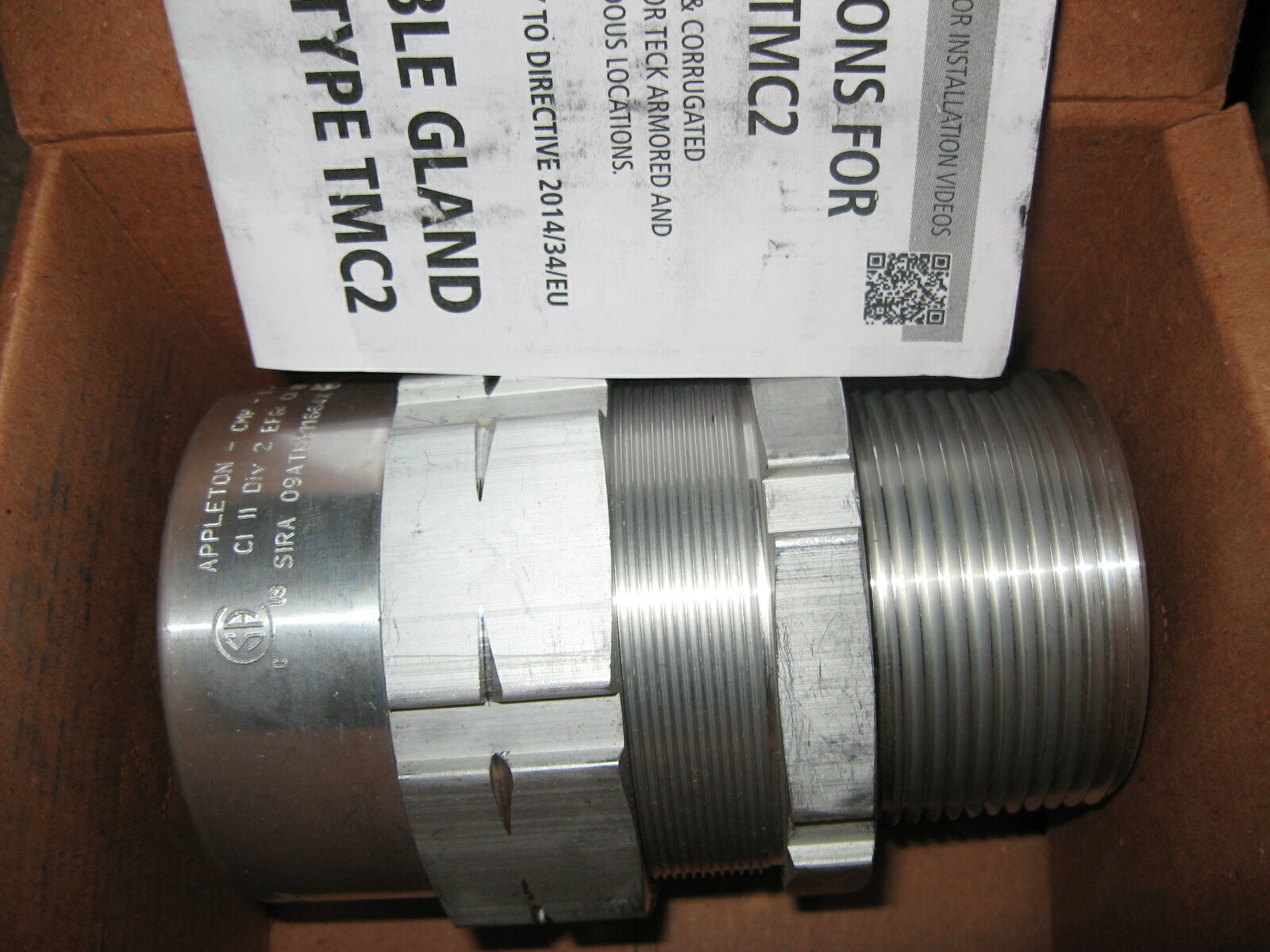 "" CMP Appleton Aluminum Cable Gland Connector 2.5" NPT # TMC2-250272A ...