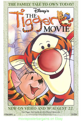 THE TIGGER MOVIE POSTER 27x40 In Mint Condition DISNEY Winnie The Poo ...