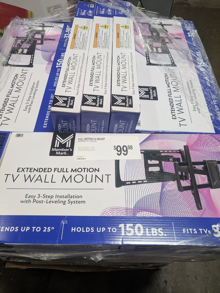 Full Motion 25" Extending TV Wall Mount for 32"-98" TV - Up 150 pound ...