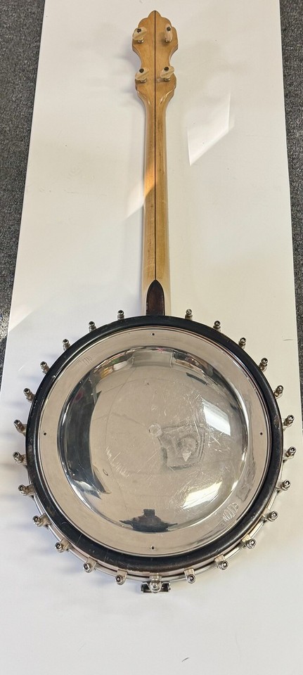 1920's Bacon Peerless Tenor Banjo With Elton Metal Resonator Peerless ...