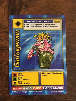 GARBAGEMON DIGIMON Bo-93 NM-MINT 1999 Bandai Card Ultimate Level | eBay