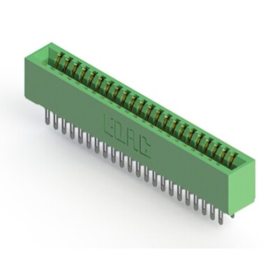 2-pcs EDAC 341-044-500-201 Dual Edge Gold 44 Position Female Connector ...