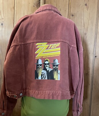 Men ZZ Top Rock N Roll Denim Jacket | eBay
