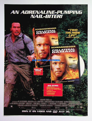 Collateral Damage Warner Bros 2002 Trade Print Magazine Ad Poster ...