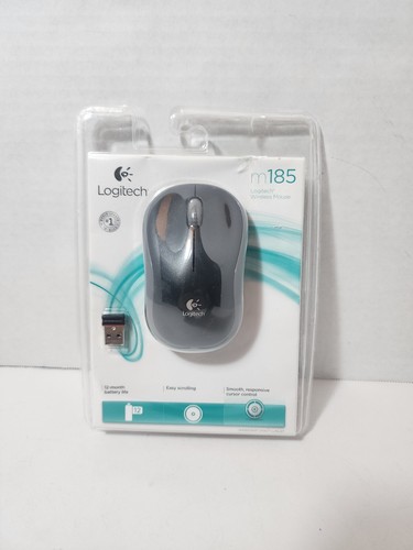 Logitech M185 Wireless Mouse NEW with Plug and Play USB Optical 910 ...