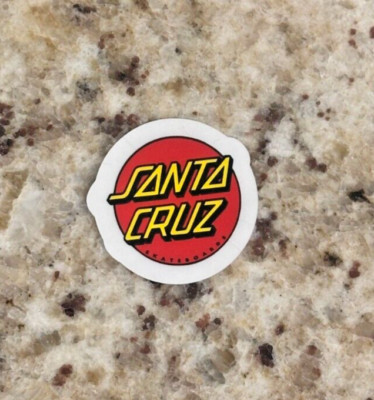 Santa Cruz Skateboard Sticker, Small Parts Label # 427-4725, 1-3/16 ...