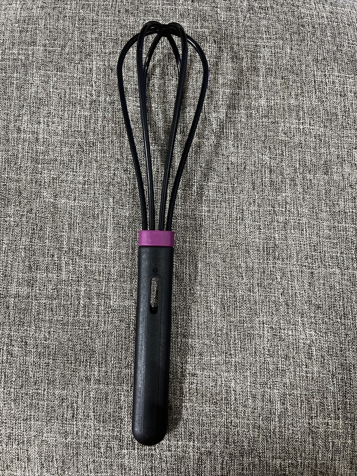 Tupperware Kitchen Beater Whisk Prep Tool Utensil Black & Purple | eBay