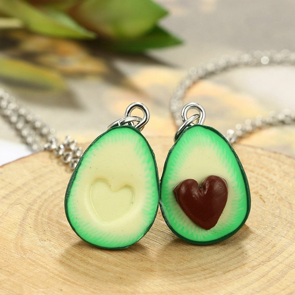 2pcs Best Friends Avocado Necklace Set Guacamole Friendship Couple ...