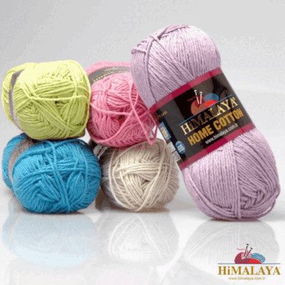 5 x 100g Balls Himalaya Yarn - Home Cotton 85% Cotton & 15% Polyester ...