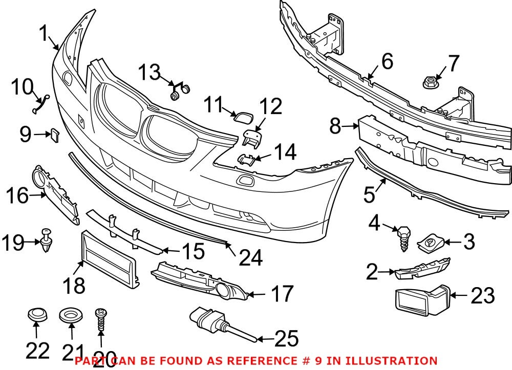 Genuine OEM Front Tow Hook Cover For BMW 51117111787 | eBay