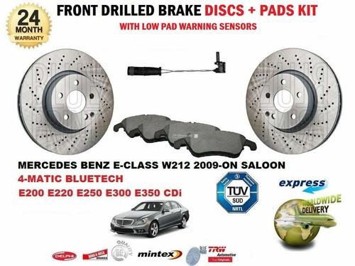 FOR MERCEDES E200 E220 E250 E300 E350 2009- FRONT BRAKE DISCS SET ...