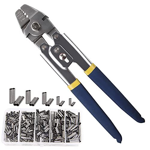Fishing Crimping Pliers + 300pcs Crimp Sleeves Kit Fishing Crimping ...