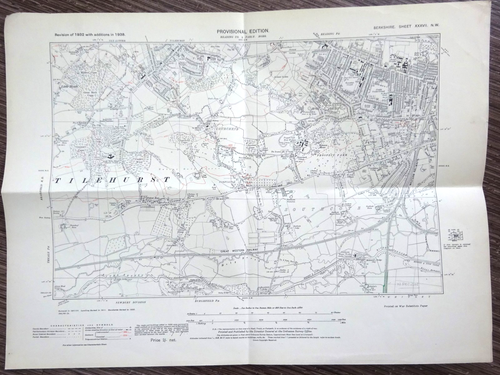 OS Map 1938 Reading West and Tilehurst + GWR SOUTHCOTE JUNCTION | eBay UK