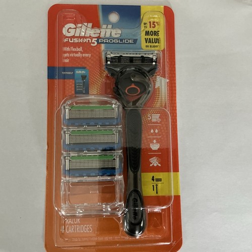 NEW Gillette Fusion 5 ProGlide Shaving Bundle 1 Razor Handle 4 ...