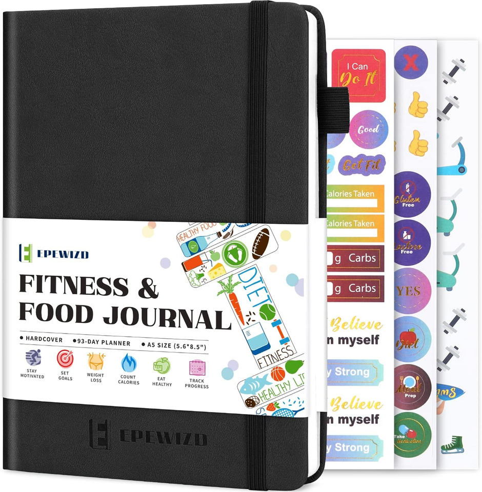 Food and Fitness Journal: 3-Month Meal Planner & Calorie Tracker ...
