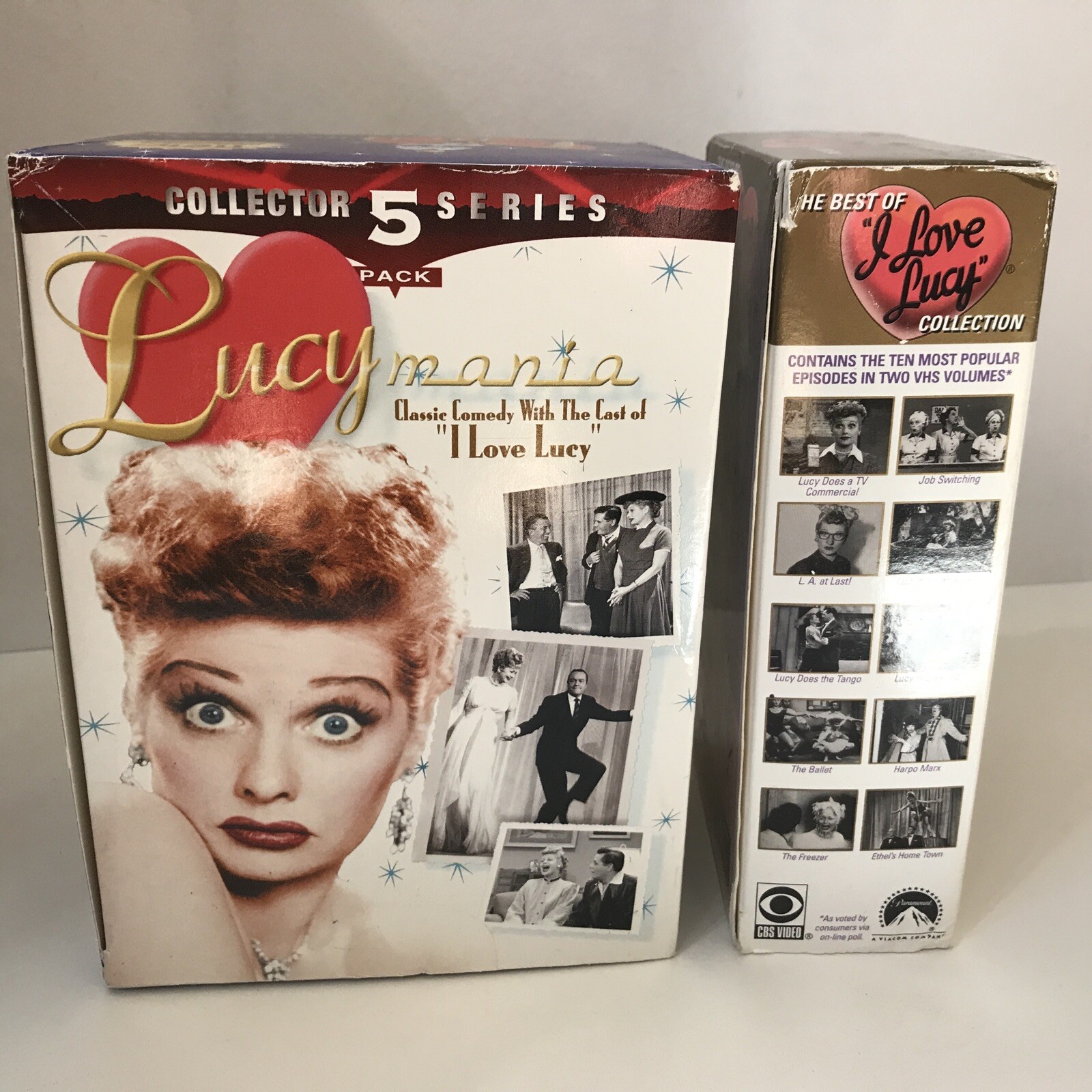 I Love Lucy VHS LOT: Lucy Mania 5-Pack The Best Of I Love Lucy Lucille ...