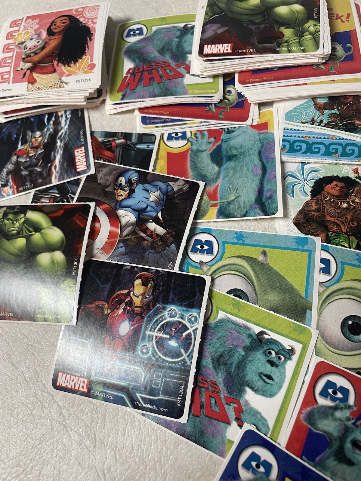 Square kids sticker lot marvel moana monsters inc | eBay