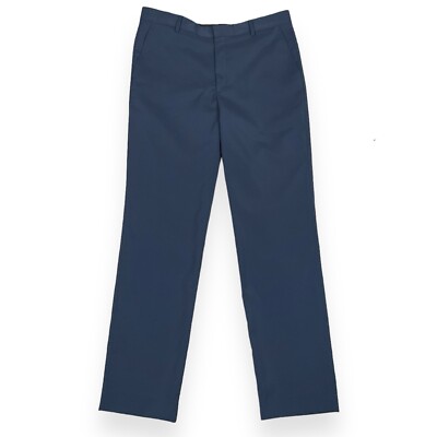 Berle Dress Pants Men Size 35R Blue Straight Leg Pockets Wrinkle ...