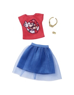 NEW! BARBIE DOLL SUPER MARIO COMPLETE LOOK FASHION PACK OUTFIT ...