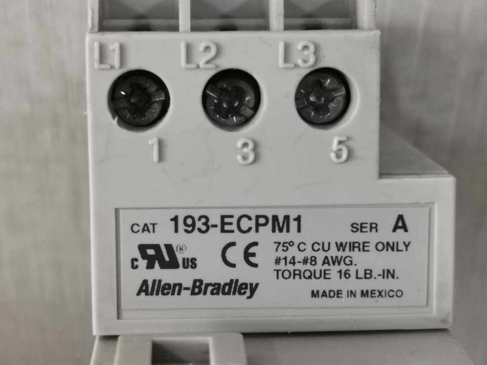 Allen-Bradley E3 Plus 193-EC2BB 3-15A Ser C With 193-ECPM1 Ser A | eBay