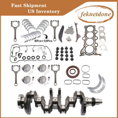 Engine Rebuild Kit - Crankshaft Con Rods Timing Kit Fit For HYUNDAI KIA ...