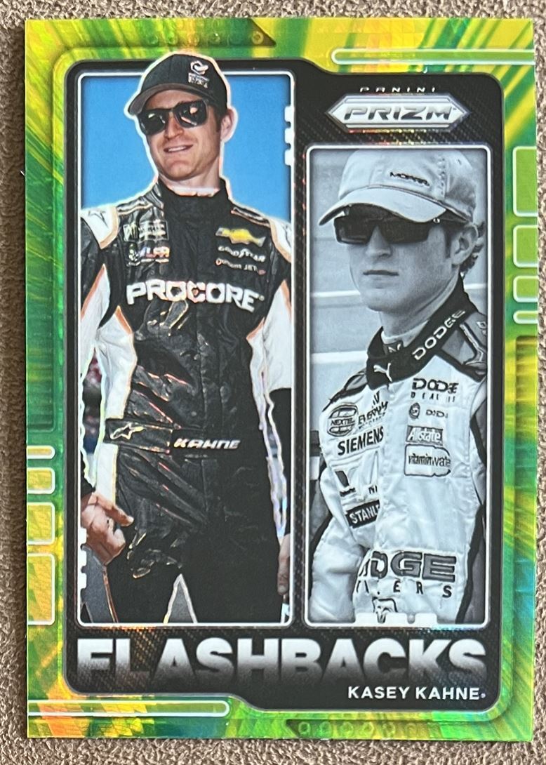 2021 Panini Prizm - Flashbacks Green & Yellow Hyper Prizm #72 Kasey ...