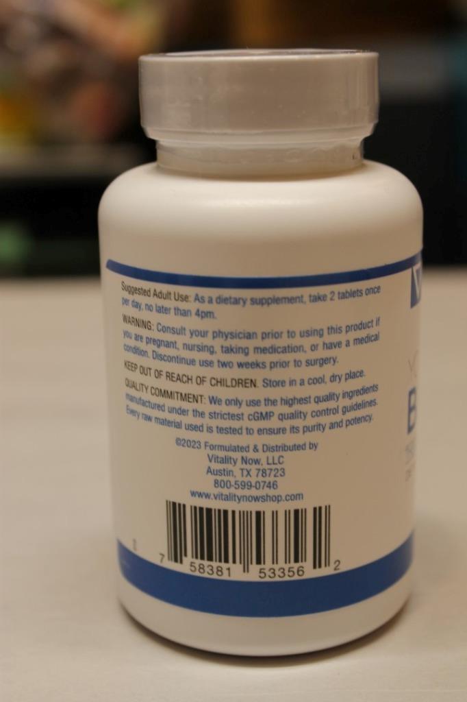 Vitality Now Youthful Brain Memory Health Supplement Tablets - 60 Count ...