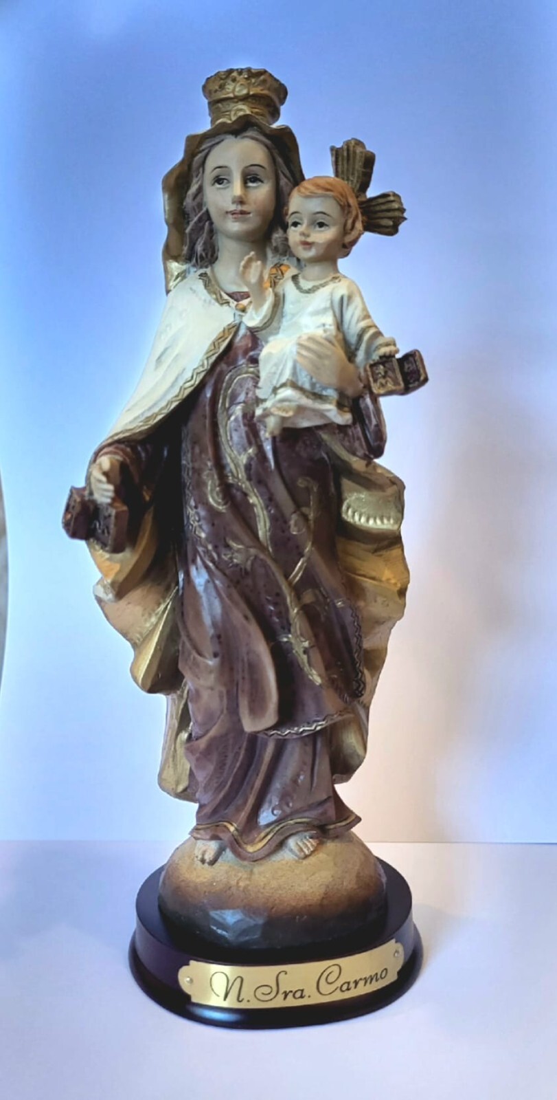 Our Lady Carmel, Our Lady of MOUNT, Catholic Religious Statue 8.2 ...