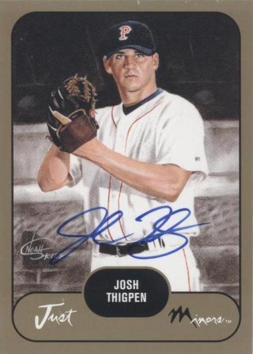 2002 Just Minors - Just Prospects Josh Thigpen #39 Gold Autographs /300 ...