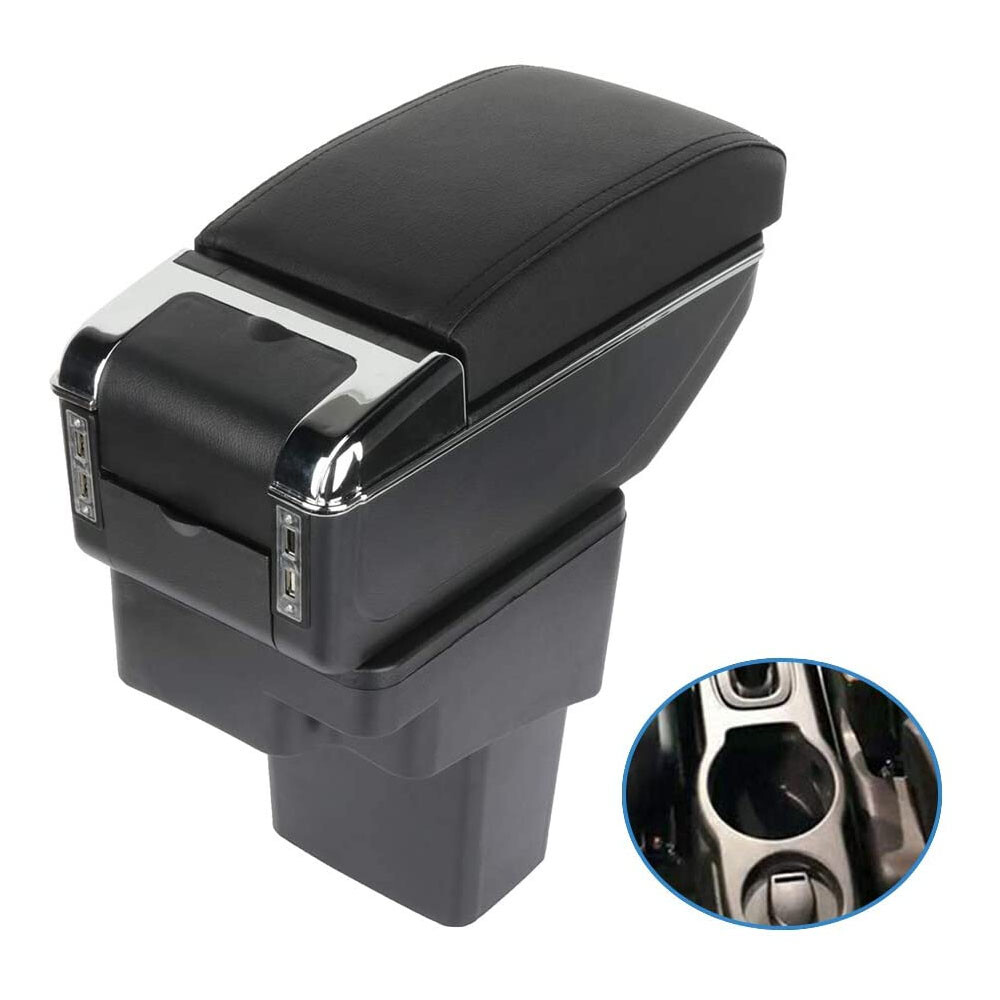 Lether Center Console For Nissan Juke 2011-2015 Container Armrest Black ...