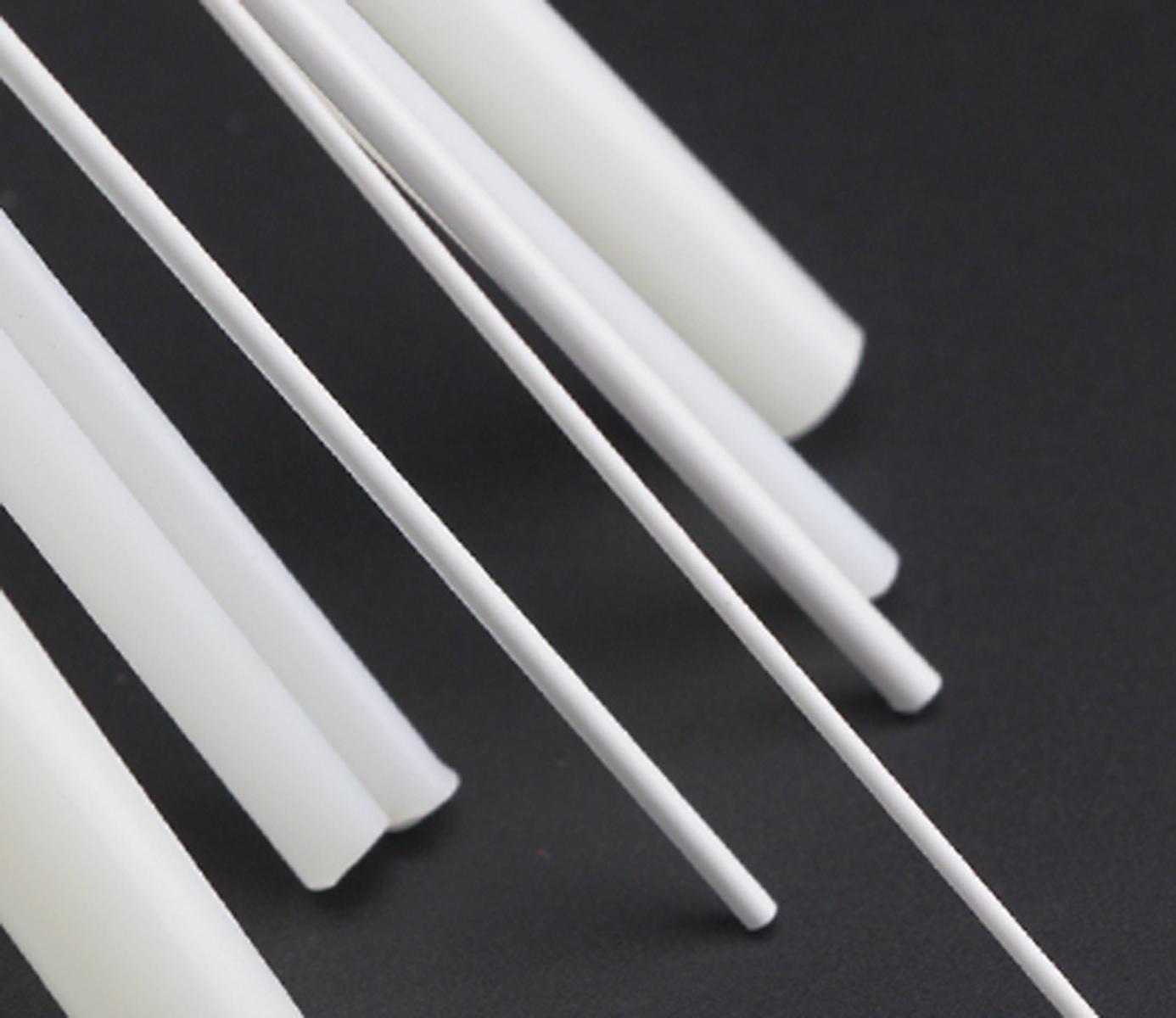 US Stock 10x ABS Styrene Plastic Round Bar Rod Dia 1mm ±10% 9.8" 250mm ...