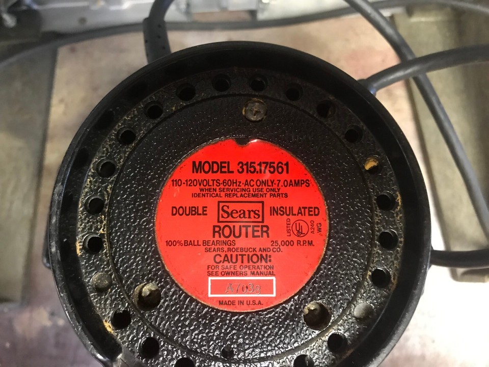 craftsman 1 1/4 hp router with router table used | eBay