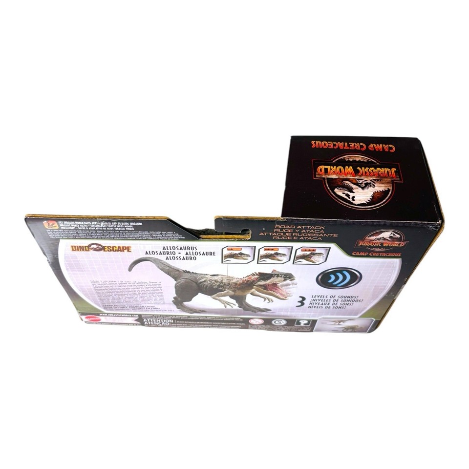 Jurassic World Allosaurus Camp Cretaceous Roar Attack Figure Roarivores ...