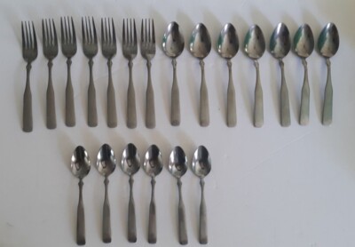 Sysco ABC Stainless Flatware Set - Forks, Spoons | eBay