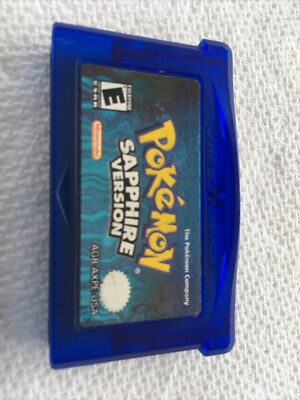POKEMON Sapphire GBA CARTRIDGE(Game Boy Advance, 2004) AUTHENTIC GAME ...
