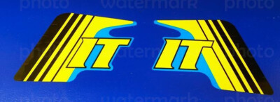 1982 Yamaha IT465 2pc perforated tank graphics 82' decals stickers kit ...