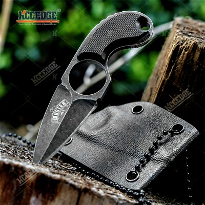Full Tang 3.5 Inch Tactical Knife Kydex Sheath G10 Handle Camping Knife ...