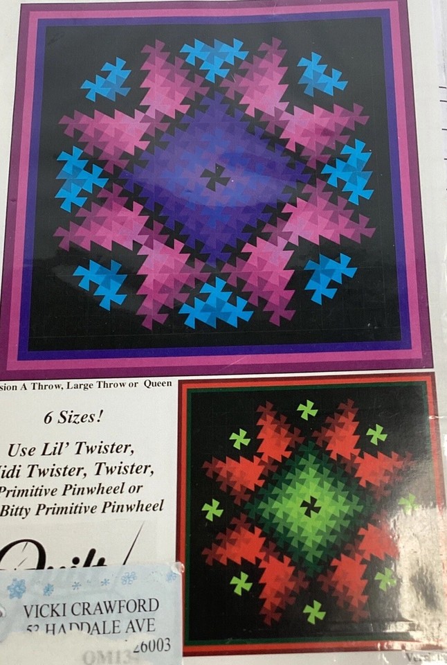 Quilt Moments Twister Sparkler Quilt Pattern *Needs Twister Tool ...