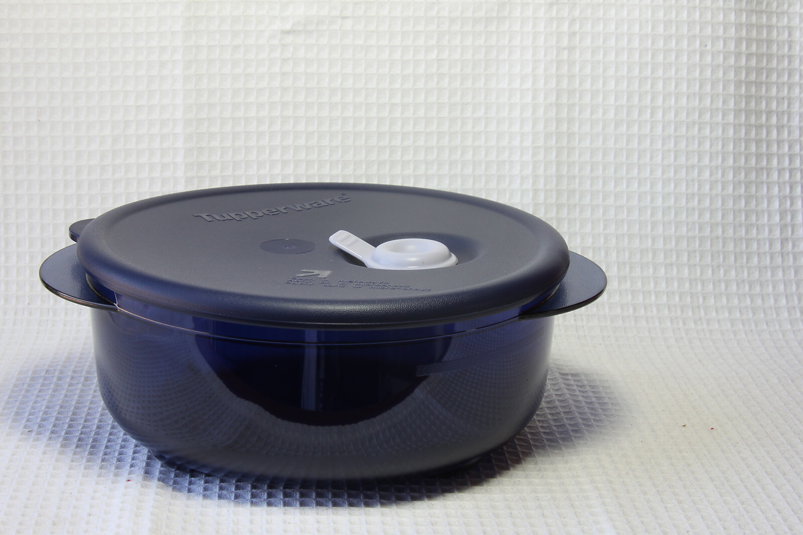 Tupperware Vent 'N Serve (new) SMALL ROUND 2 1/2 CUP - INDIGO/MIST | eBay