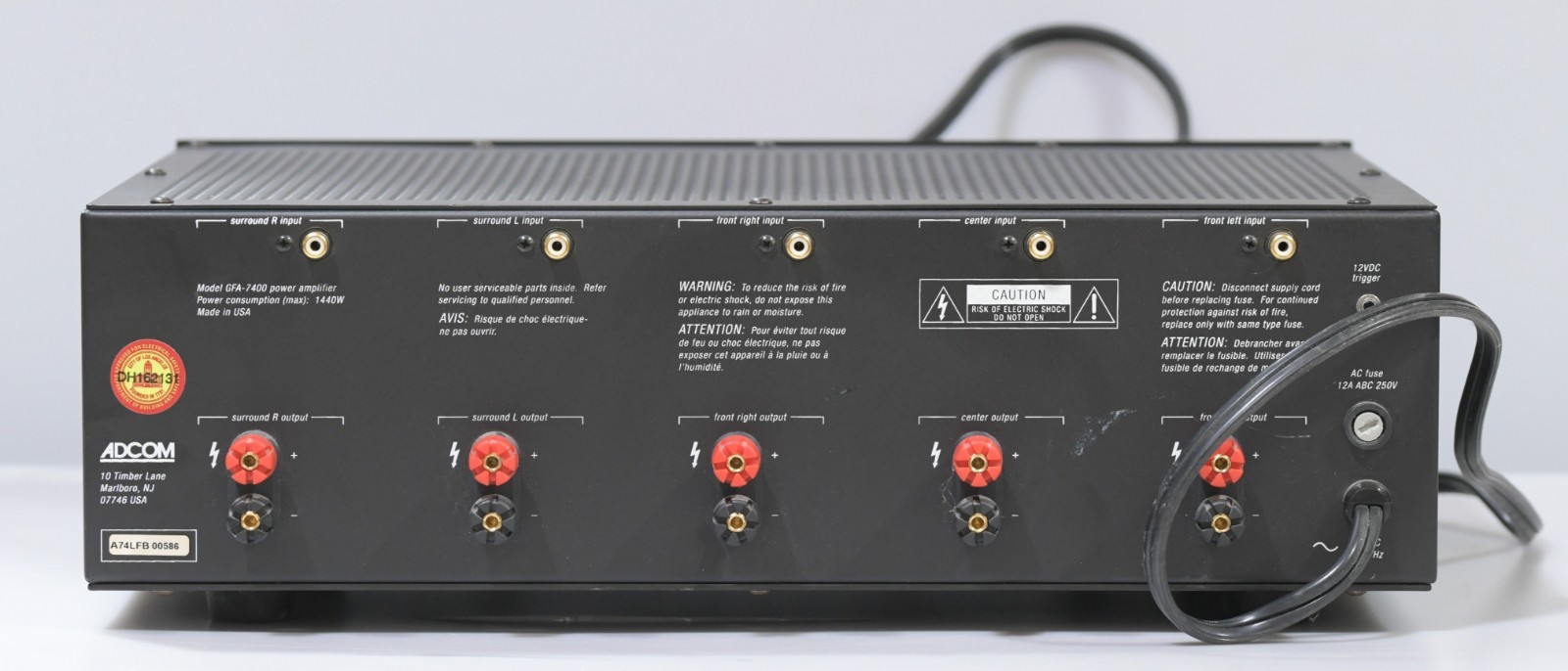 ADCOM GFA-7400 5 Channel Power Amplifier | eBay