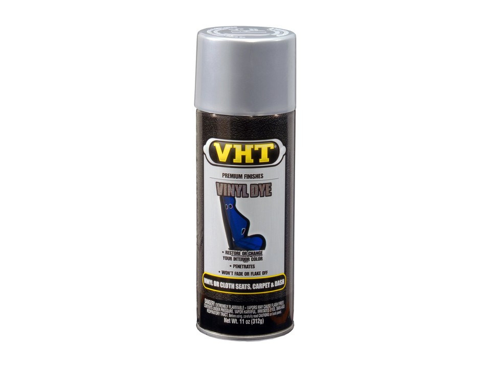 VHT VINYL Spray Paint VINYL DYE SILVER SATIN seat plastic carpet dash trim | eBay Australia