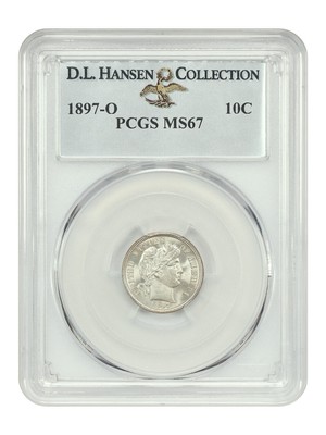 1897-O 10C PCGS MS67 ex: D.L. Hansen | eBay