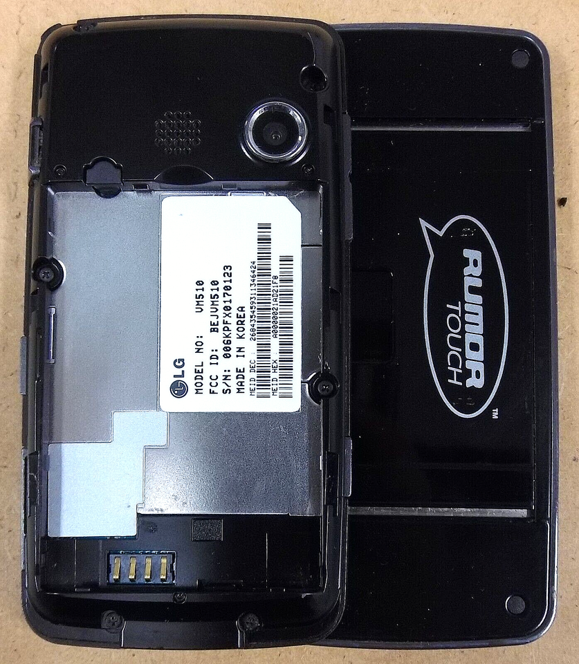 LG Rumor Touch VM510 - Black ( Virgin Mobile ) Cellular Keyboard Phone ...