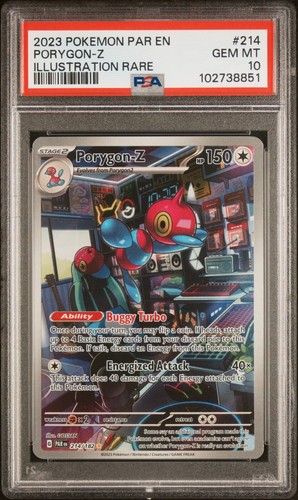Pokémon TCG Porygon-Z Paradox Rift 214/182 Holo Illustration Rare. PSA ...