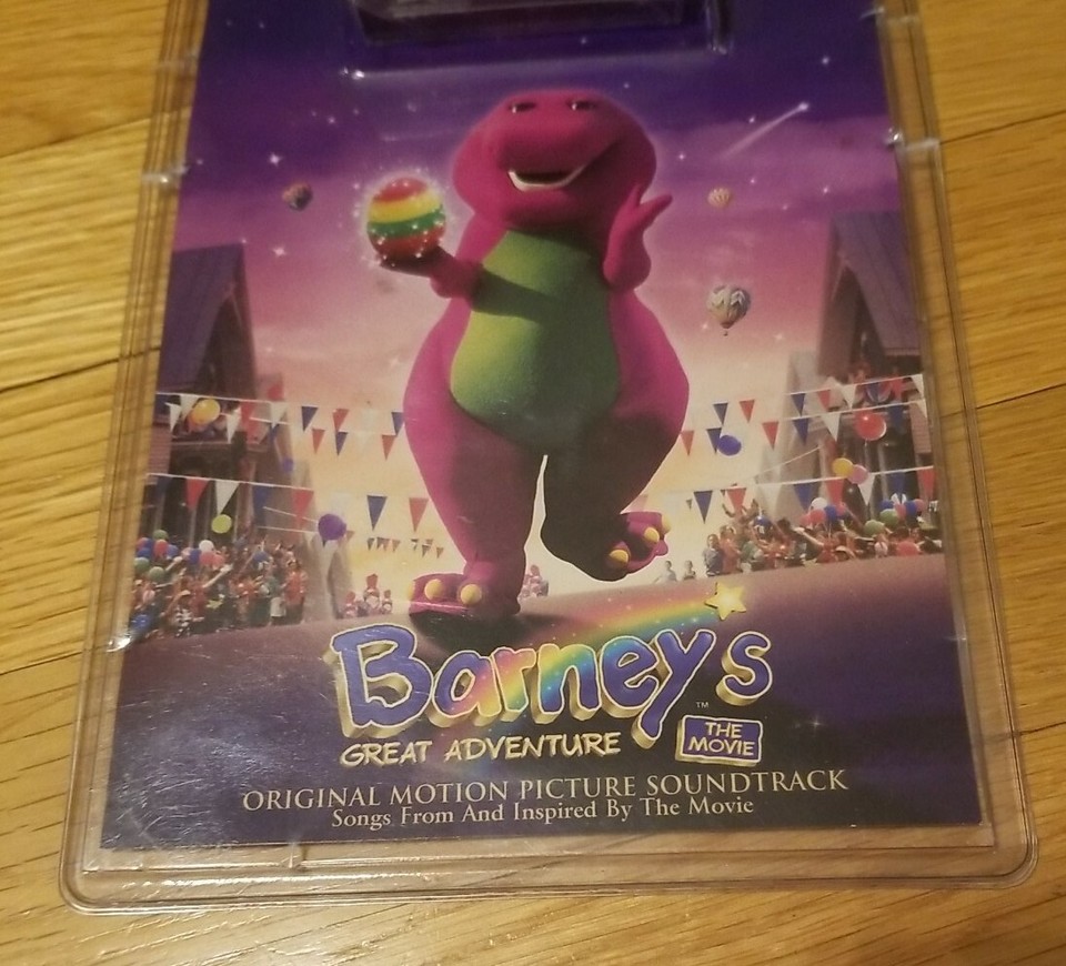 1998 Barneys Dinosaur Great Adventure Movie Soundtrack Cassette Tape ...