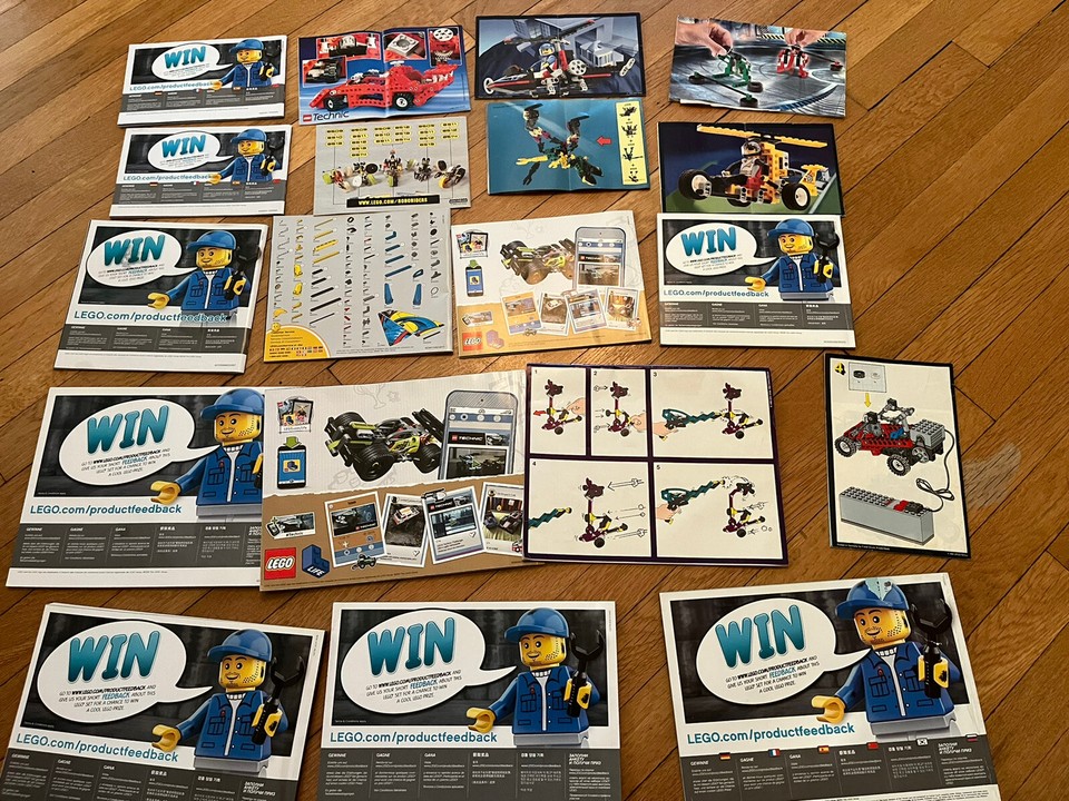 Lot Of LEGO TECHNIC Instruction Manual Booklets 42111 42079 42105 75913 ...