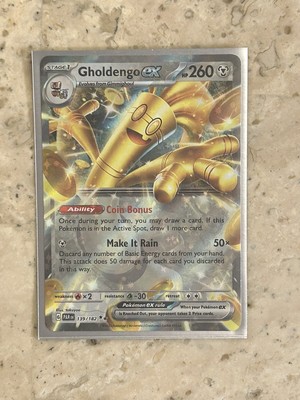 Pokémon TCG Gholdengo ex Paradox Rift 139/182 Holo Double Rare | eBay