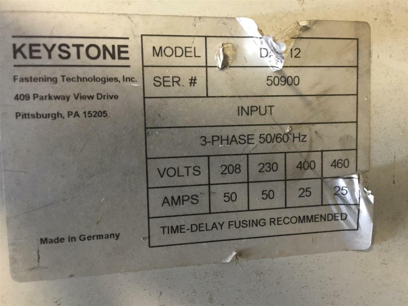 Keystone DA312 Drawn Arc Stud Welder Weld 3 Phase Da 312 for sale ...