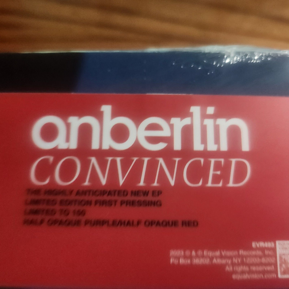 Anberlin - CONVINCED EP Opaque Purple & Opaque Red Split Vinyl Limited ...