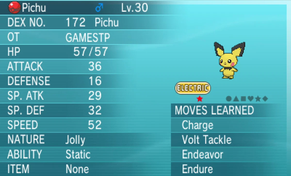 Shiny Pichu Event